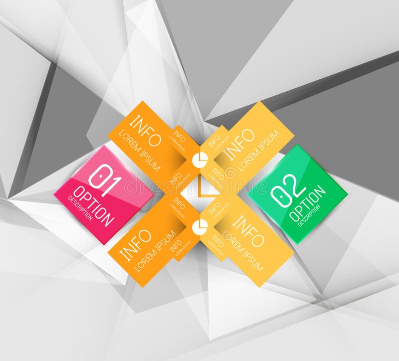 Color paper infographics stock vector. Illustration of data - 50406406