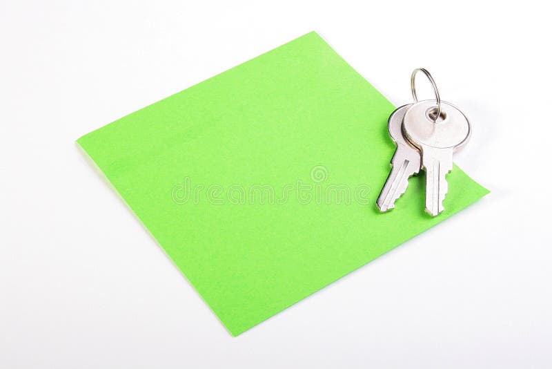 Color paper and keys stock image. Image of color, reminder - 11526415
