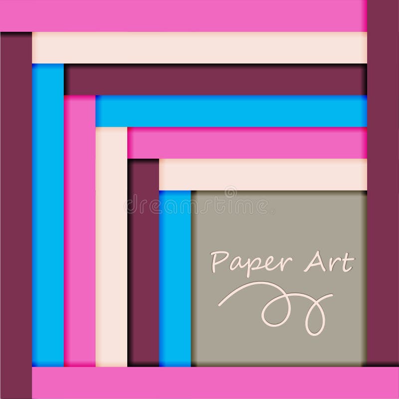Color Paper Layer Background Stock Illustration - Illustration of back ...