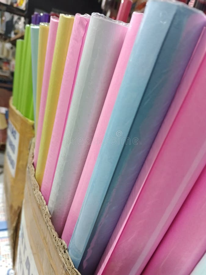 Color Paper that is Rolled Up and Becomes a Beautiful Color Stock Image ...
