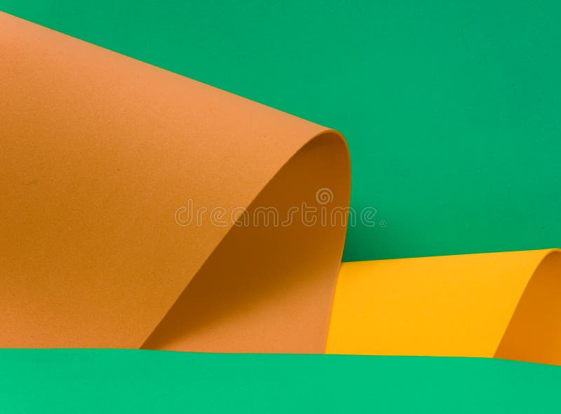 Color Paper Rolls and Bend Texture Background Full of Colors Stock ...