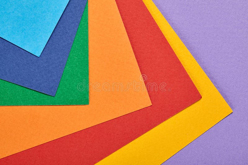 Color paper set. Top view stock photo. Image of horizontal - 111055304