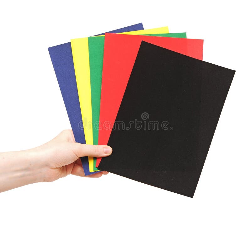 Color paper sheet stock photo. Image of paper, office - 23439334