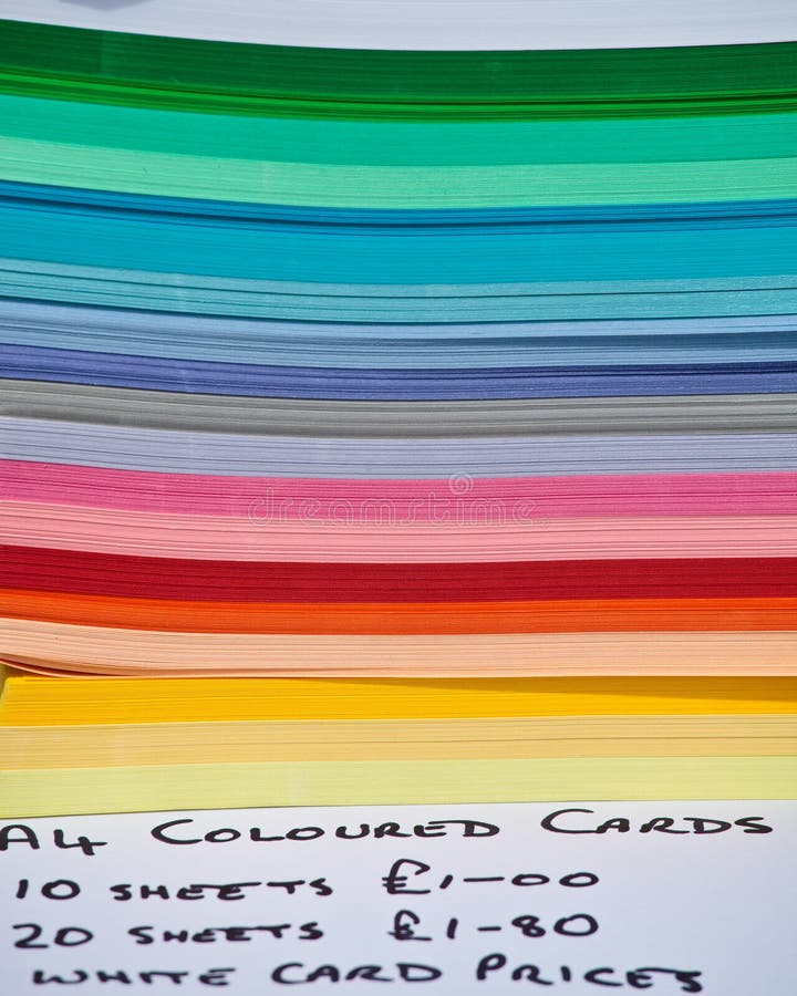 Color paper stack stock image. Image of colored, business - 10513849