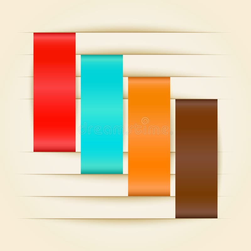 Color paper stripes stock illustration. Illustration of blank - 32427402