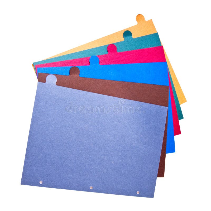Color papers stock image. Image of small, concept, binder - 9229803