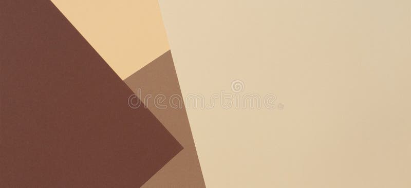 Color Papers Geometry Composition Banner Background with Beige, Light ...