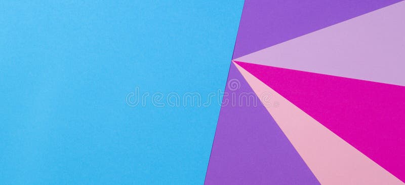 Color Papers Geometry Flat Composition Background with Violet and Blue ...