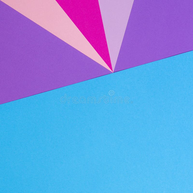 Color Papers Geometry Flat Composition Background With Violet And Blue ...