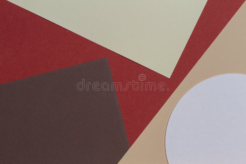 Color Papers Geometry Shape Composition Background with White Beige and ...