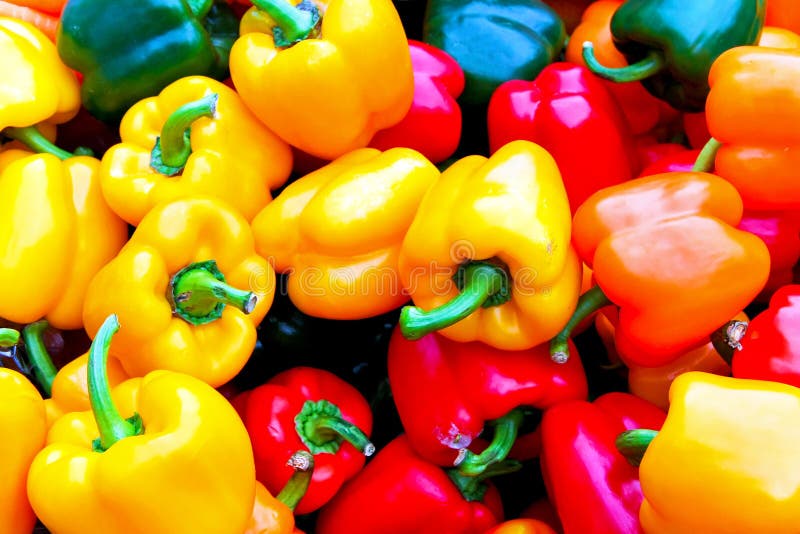 Colored Bell Pepper Paprika Stock Image - Image of store, market: 23375353