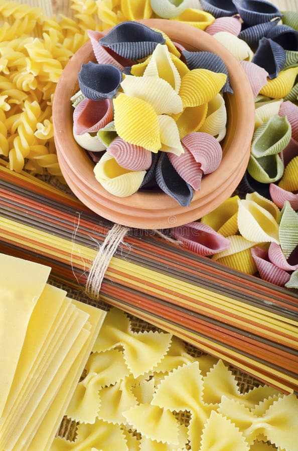 Color pasta stock photo. Image of lunch, foodstuff, culinary - 22806510