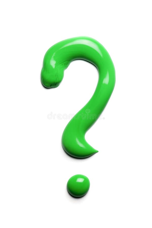 Color Paste Green Question Mark Stock Illustration - Illustration of ...