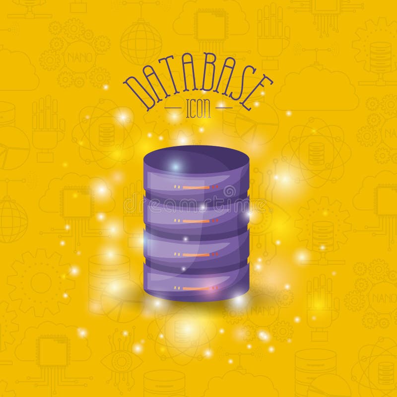 Color Pattern Background with Brightness of Colorful Data Base Icon ...