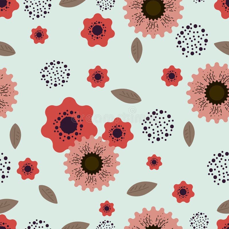 Color Pattern with Floral Motif for Design Stock Vector - Illustration ...