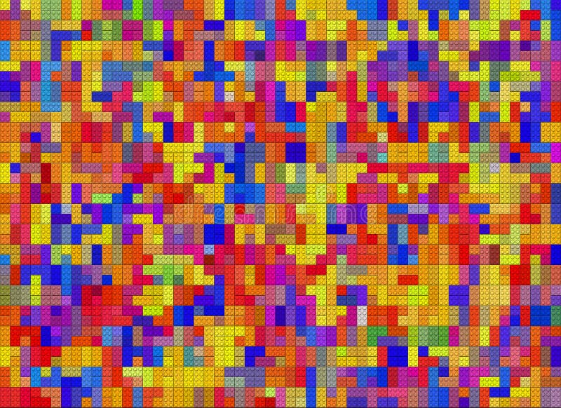 Color Pattern of Plastic Parts Stock Illustration - Illustration of ...