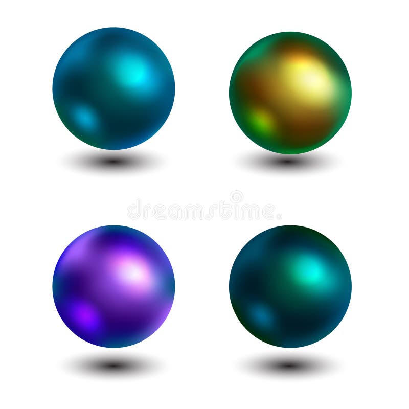 Color pearls. stock illustration. Illustration of circle - 46757596