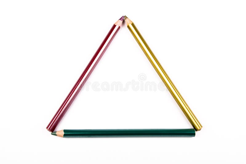 Triangle and pencil stock vector. Illustration of science - 6416823