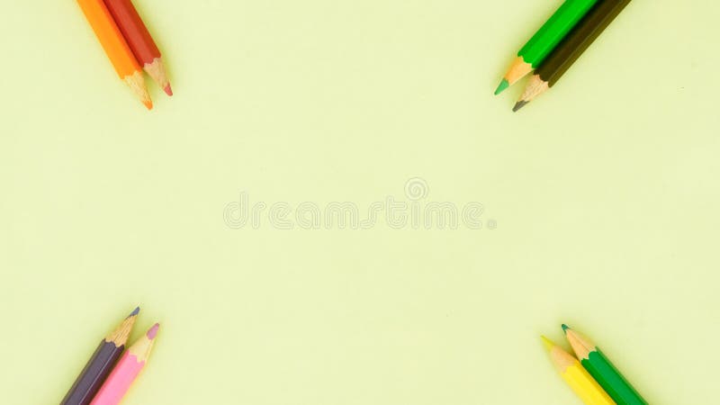 Color Pencil Background Photography. Multi Colored Pencil Pointing ...
