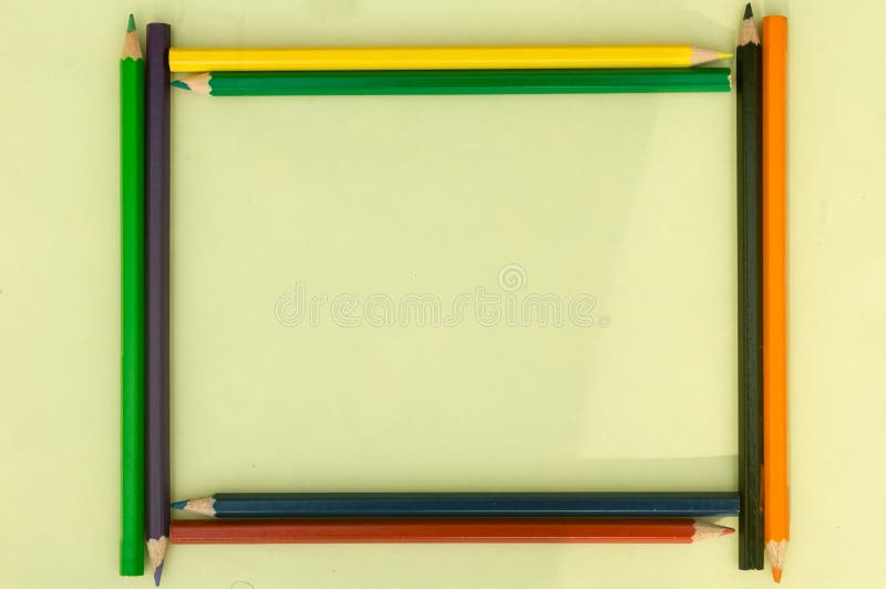 Color Pencil Background Photography. Multi Colored Pencil Pointing ...