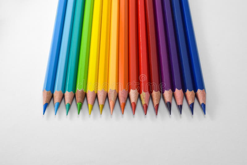 Color pencil. Close up stock photo. Image of variation - 260105468