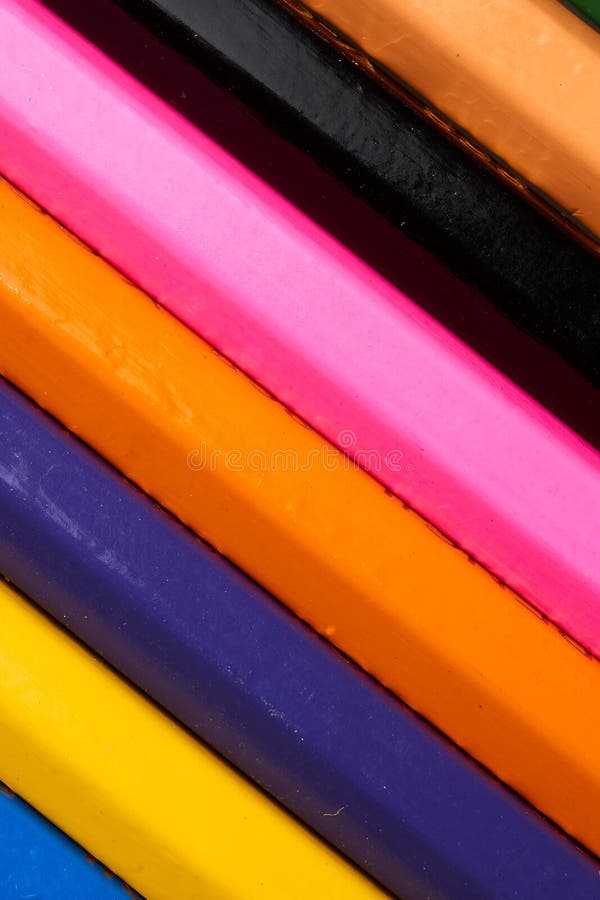 Color Pencil Diagonal Background, Top View. - Image Stock Photo - Image ...