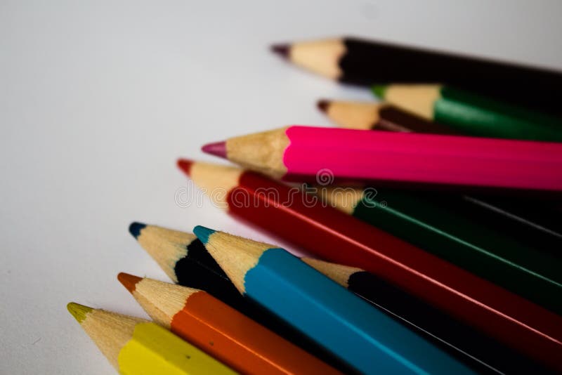 Color pencil in a mess stock photo. Image of page, book - 89011828