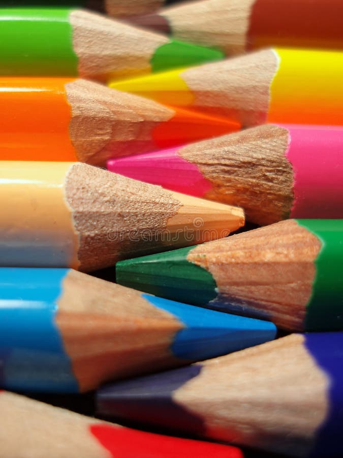 Color pencils stock photo. Image of diversity, kindergarten - 1582628