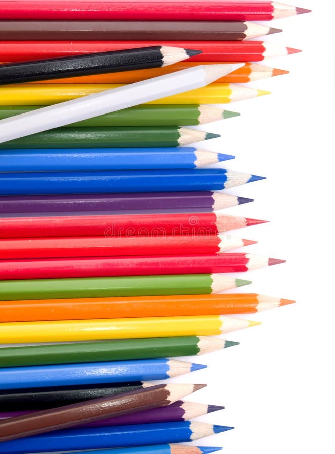 Color pencils stock image. Image of crayons, colored, copy - 4682045