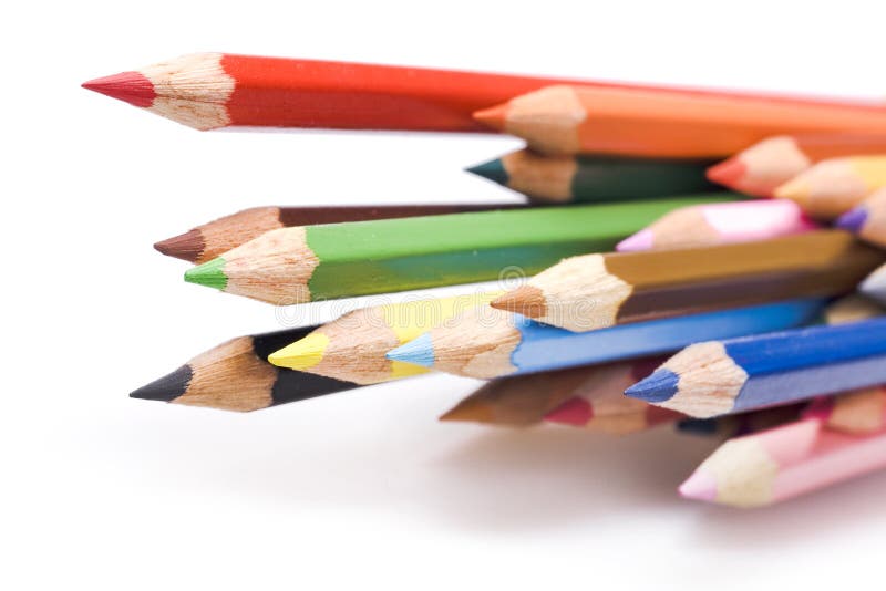 Color pencils stock image. Image of blue, education, object - 7772345