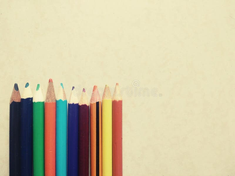 Color pencils Aligned stock photo. Image of color, aligned - 83168398
