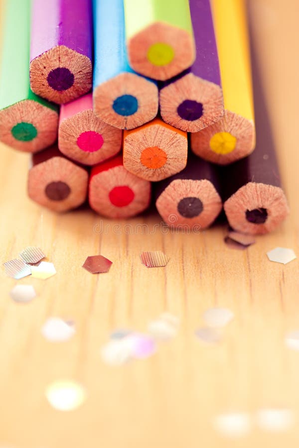 Colourful Pencils - School Stationery Stock Image - Image of multitude ...
