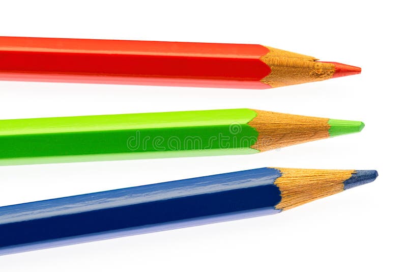 Color Pencils of Different Colors Stock Photo - Image of education ...