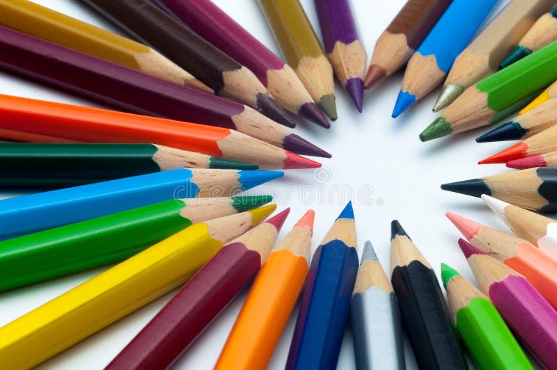 Color Pencils for Drawing, Creativity and Hobby Stock Image - Image of ...