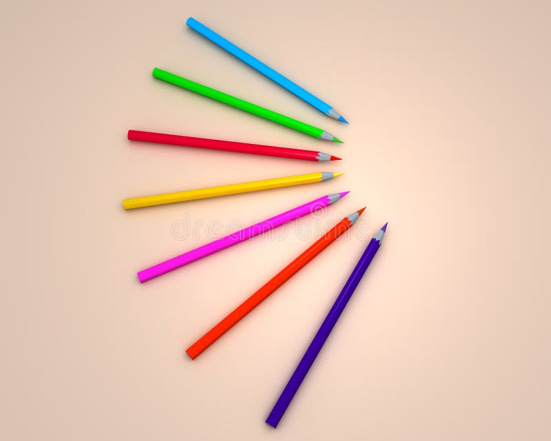 Pencils Seven Stock Illustrations – 87 Pencils Seven Stock ...