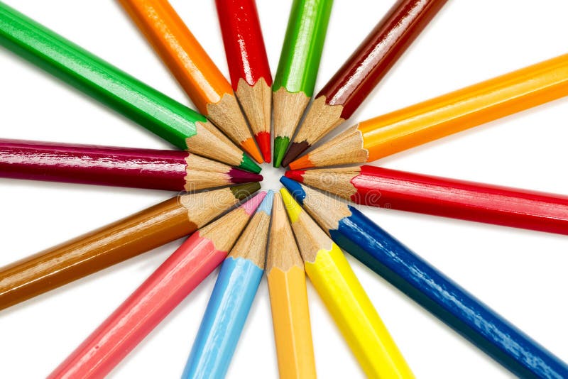 Color pencils lay around stock photo. Image of green - 46146742