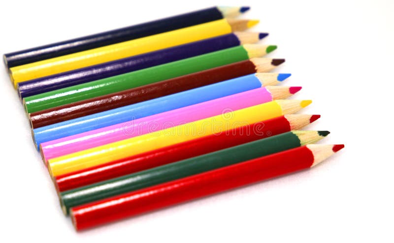 Color pencils macro stock image. Image of creativity - 76088599