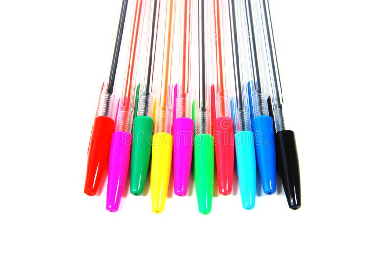 Colored Pens stock photo. Image of rainbow, felt, ballpoint - 289486