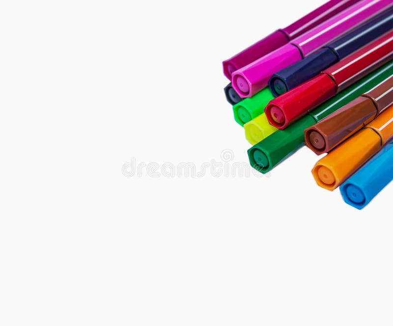 Color pens stock image. Image of background, paintings - 50200433