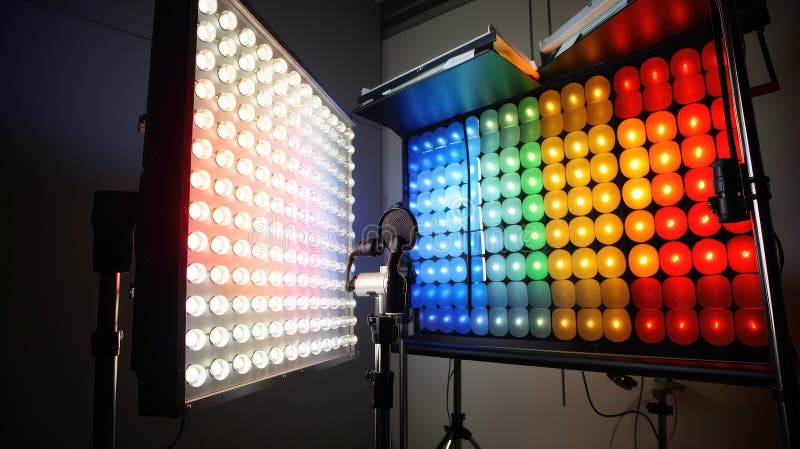 Color Photography Studio Lights Stock Illustration - Illustration of ...