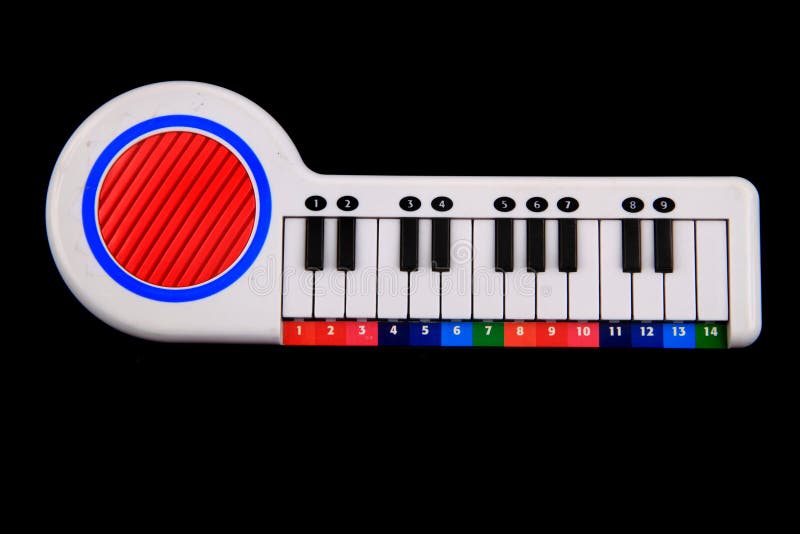 Color piano toy stock image. Image of childhood, octave - 85558349