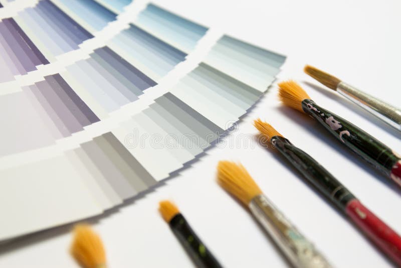 Color picker with brush stock image. Image of multicolor - 21158495