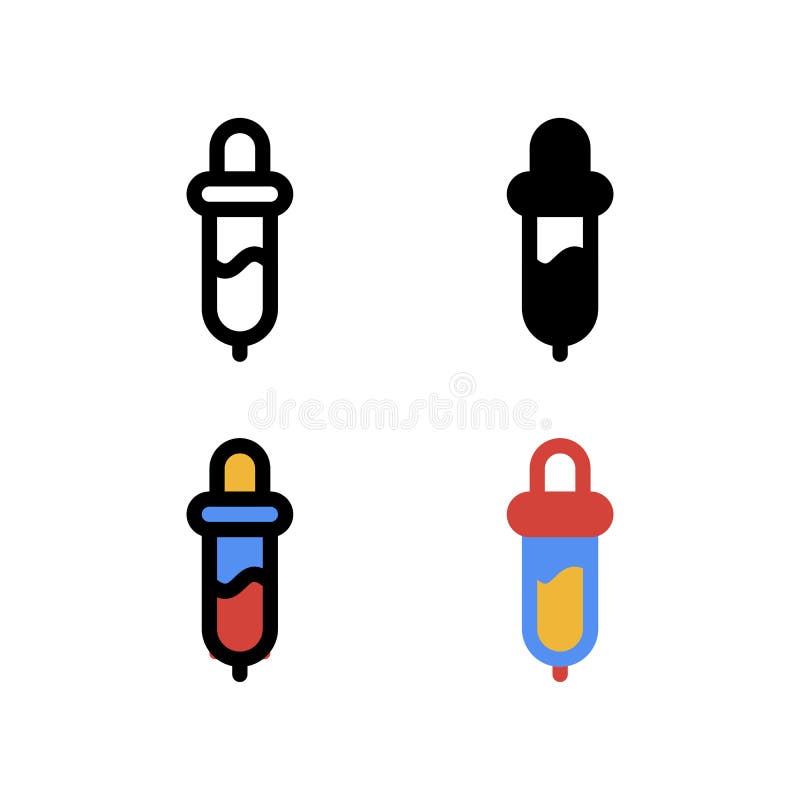 Color Picker Color Pick Icon and Illustration Vector Stock Vector ...