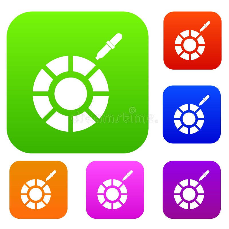 Color Picker Set Collection Stock Vector - Illustration of simple, cmyk ...