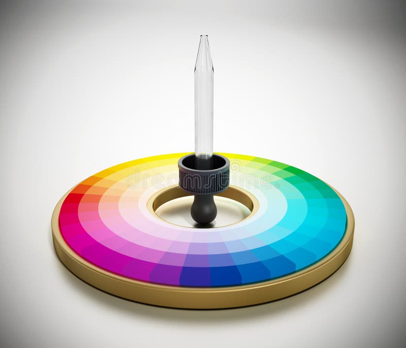 Color Picker Guide With Shaded Tones Colour Selector Palette Stock