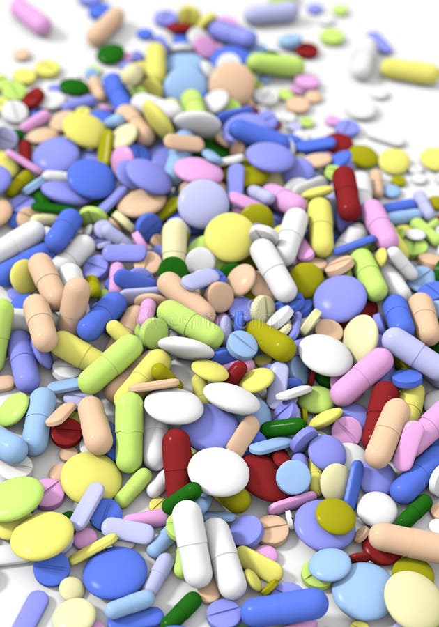 Two color pills stock illustration. Illustration of drugs - 22095572