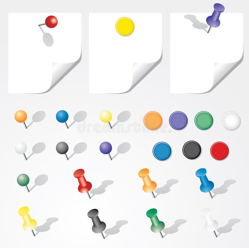 Color pins stock vector. Illustration of green, points - 13433563