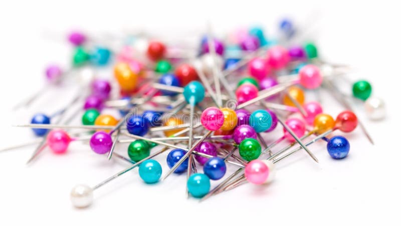 Color pins stock image. Image of violet, white, embroidery - 6977903