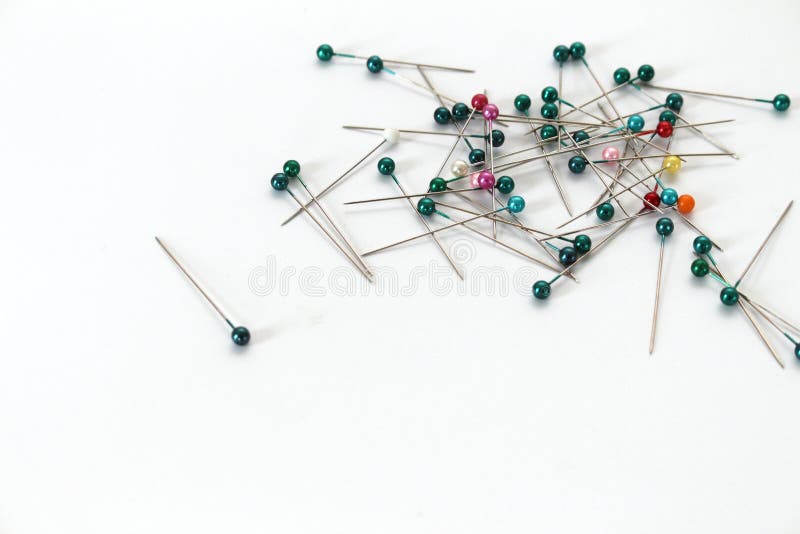 Color pins in making cloth stock image. Image of blue - 135962321
