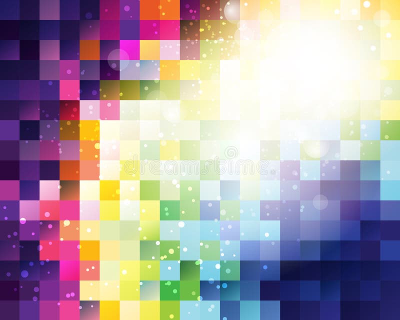Colourful Pixel Background stock vector. Illustration of colourful ...